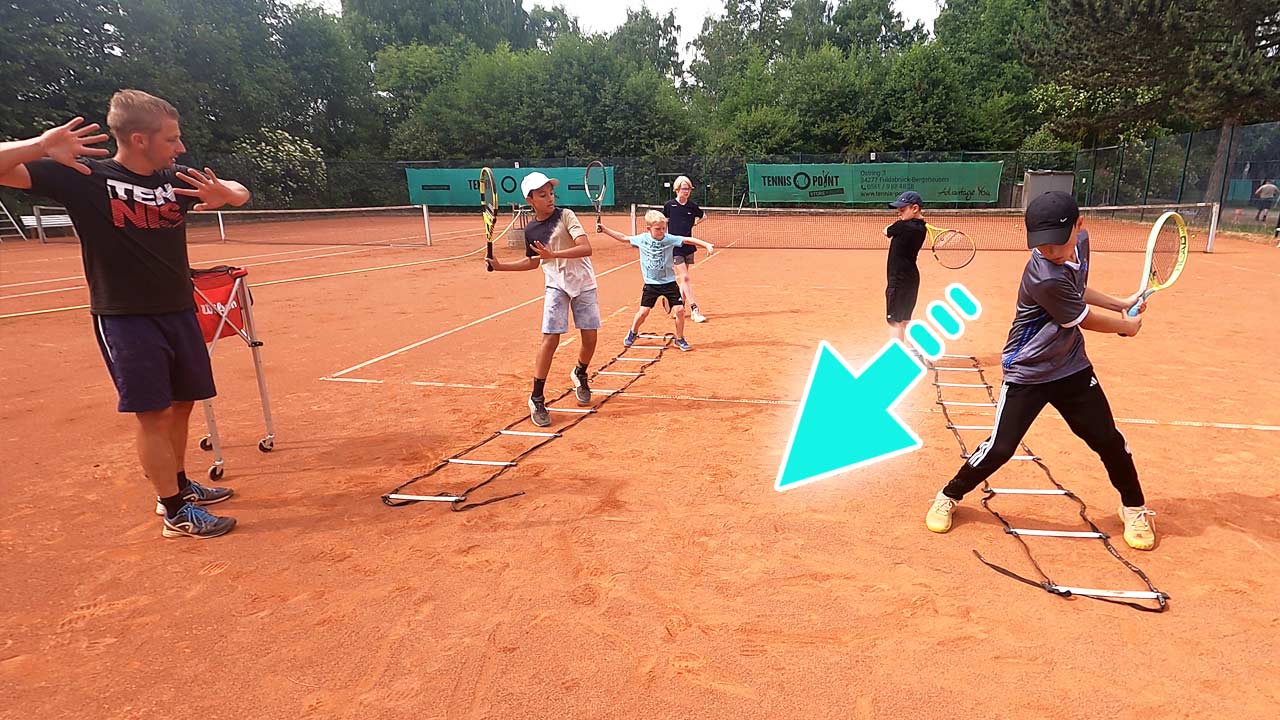 30 Tennis Drills With The Agility Ladder